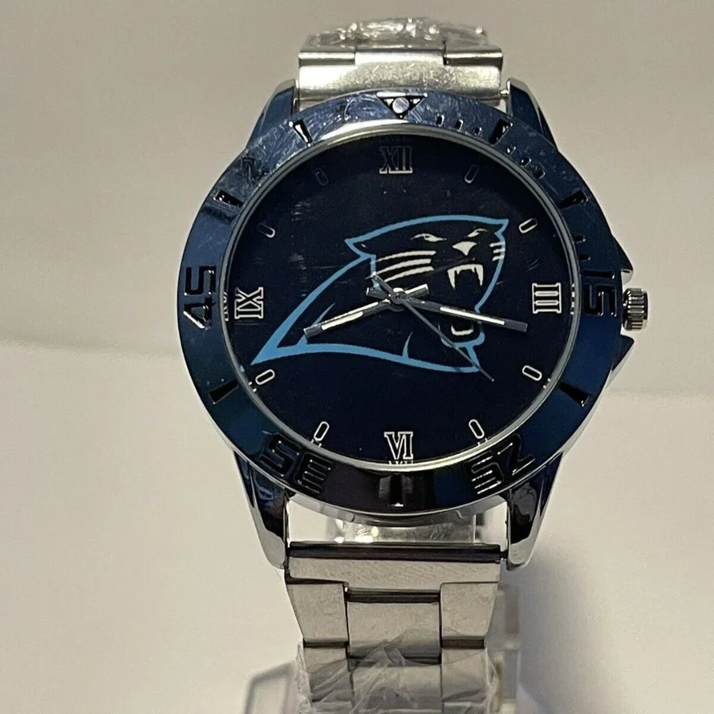 NFL | Accessories | Carolina Panthers Nfl Team Logo Mens Stainlesssteel ...